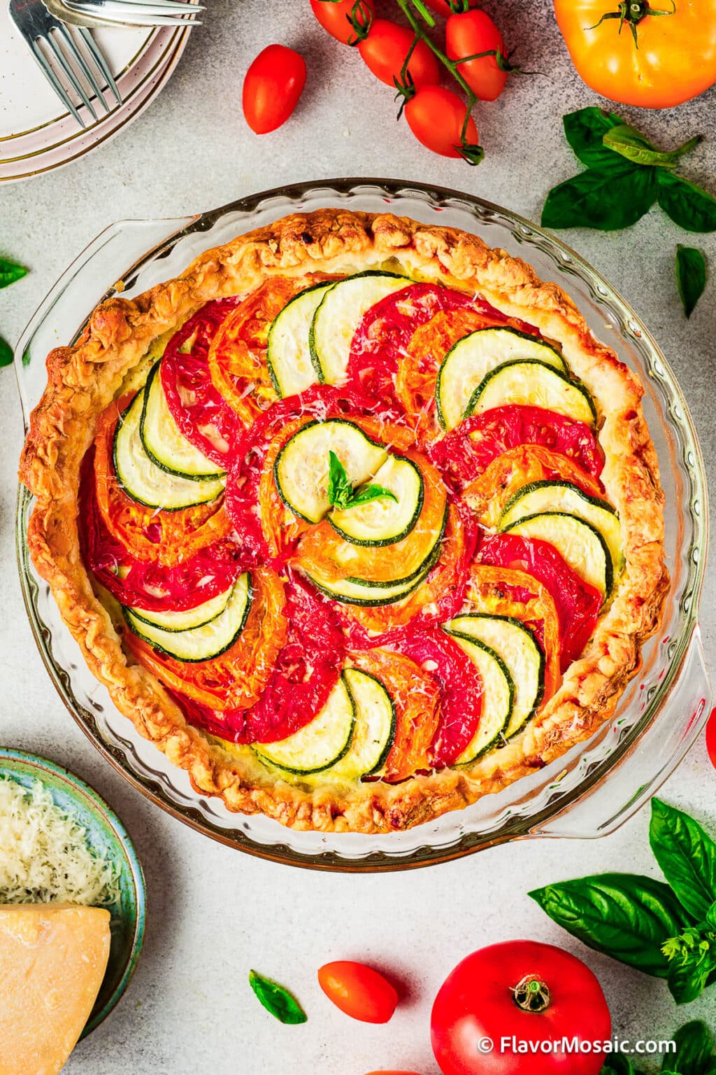 Tomato Zucchini Pie Recipe Flavor Mosaic
