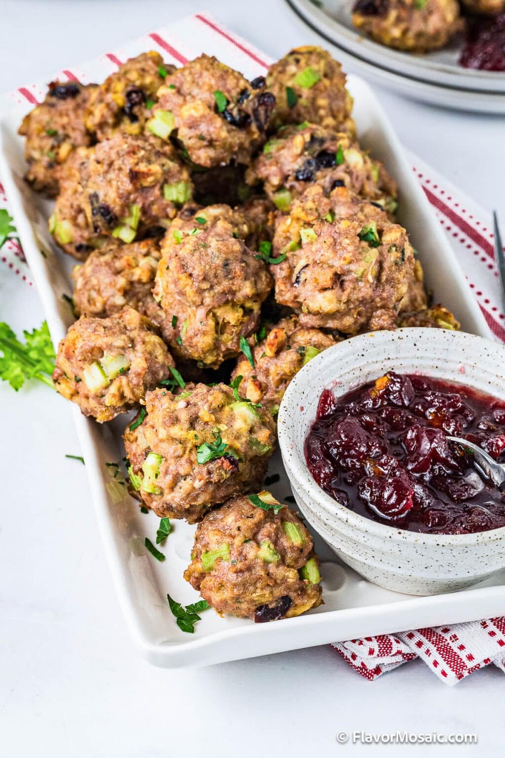 Turkey and Stuffing Meatballs Recipe - Flavor Mosaic