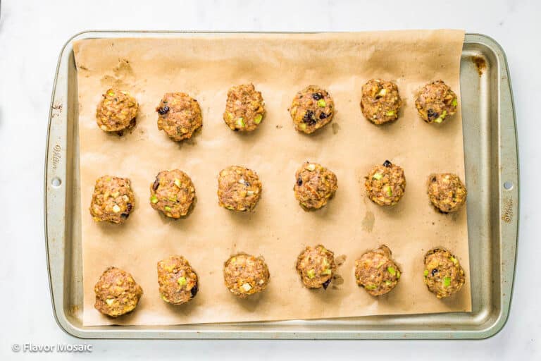 Turkey and Stuffing Meatballs Recipe - Flavor Mosaic