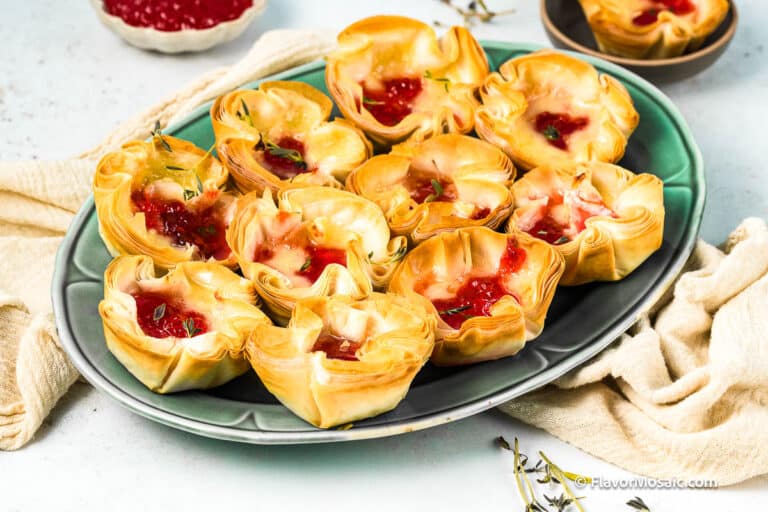 Baked Brie Red Pepper Jelly Bites - Flavor Mosaic