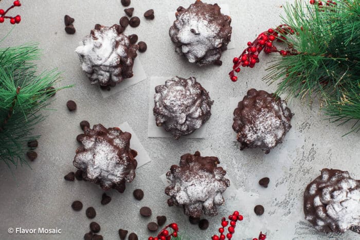 Brownie Pine Cones Recipe - Flavor Mosaic