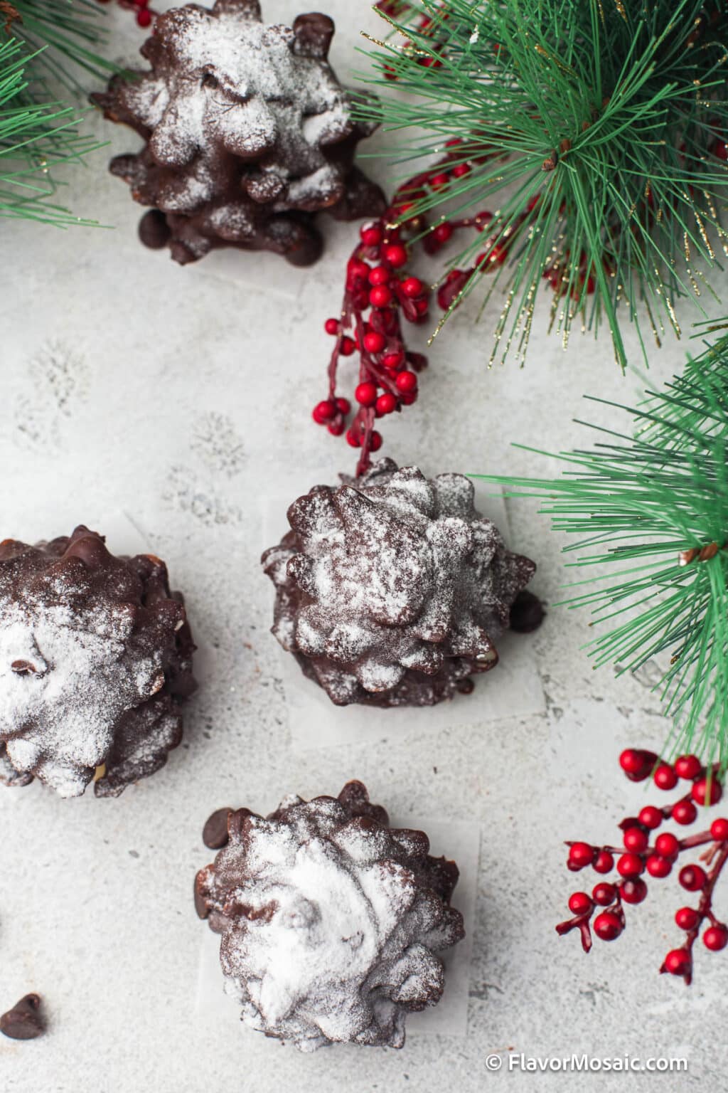 Brownie Pine Cones Recipe - Flavor Mosaic