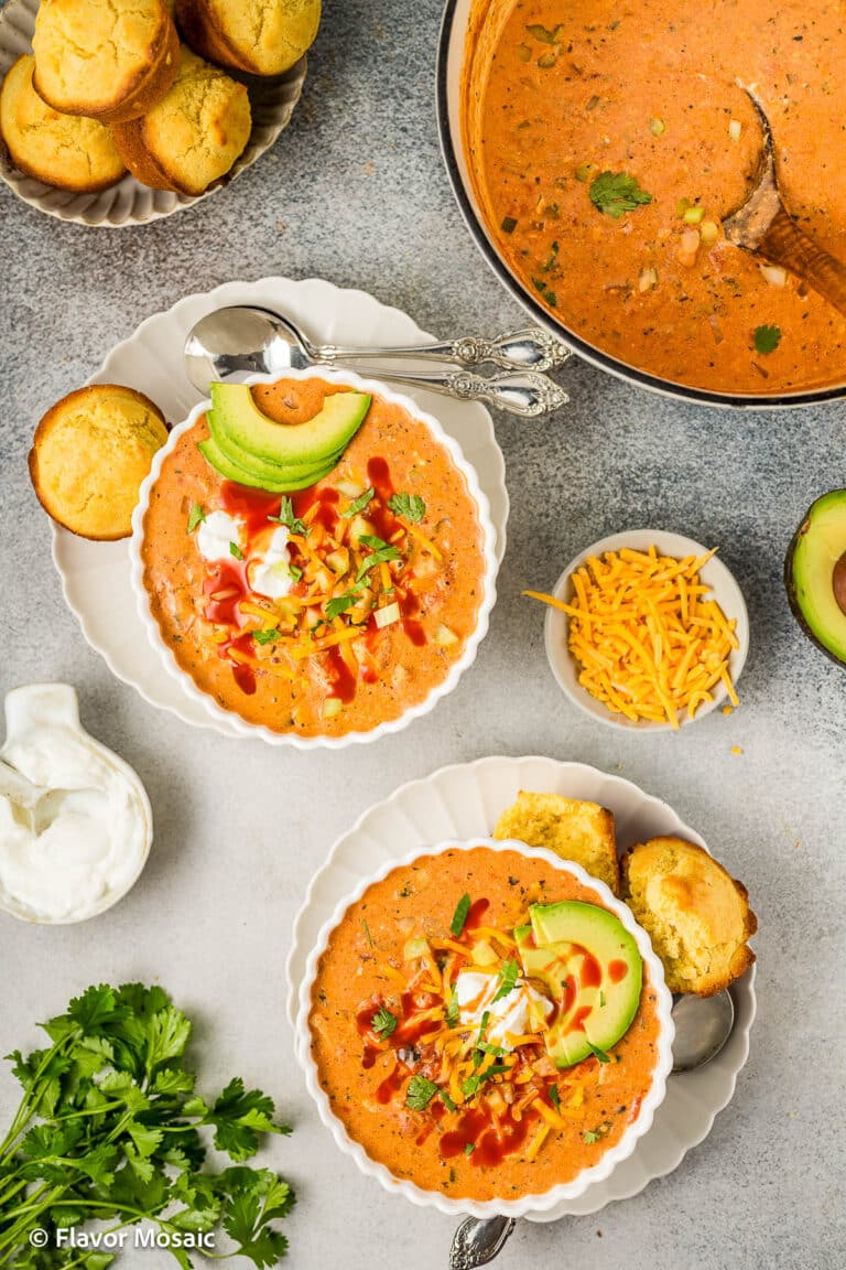 Buffalo Chicken Chili - Flavor Mosaic