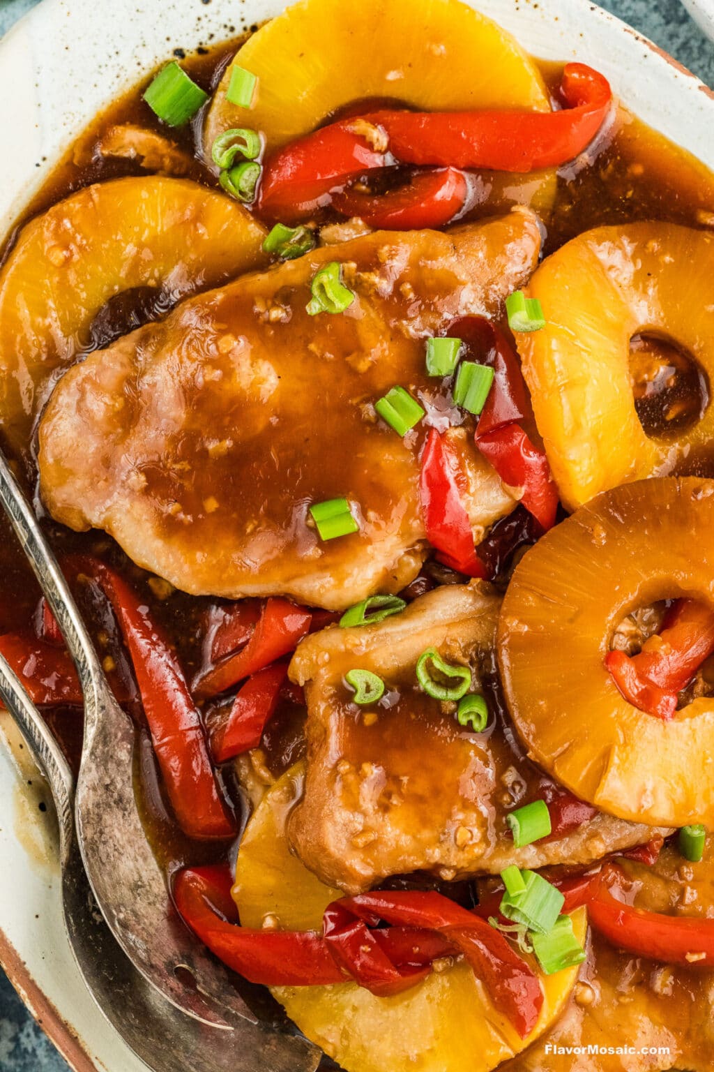 Easy Crock Pot Hawaiian Pork Chops - Flavor Mosaic