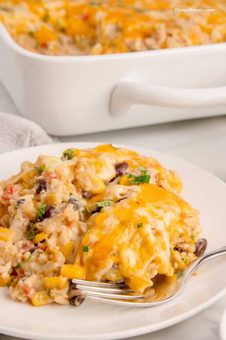 Mexican Chicken Casserole - Flavor Mosaic