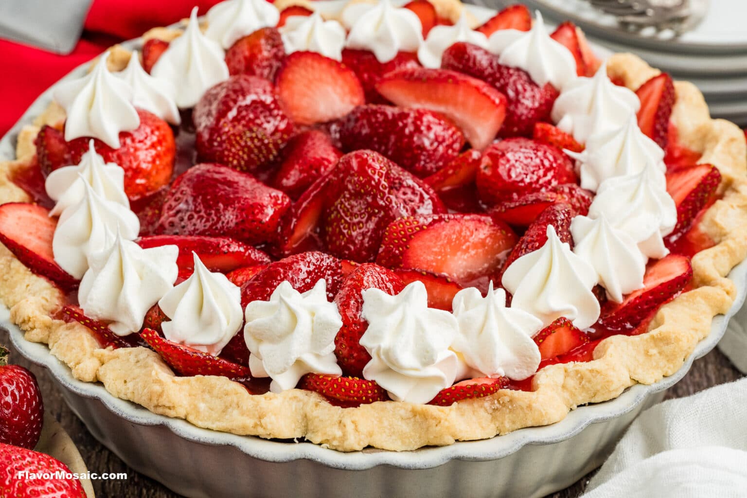 Shoney's Strawberry Pie (Copycat Recipe) - Flavor Mosaic