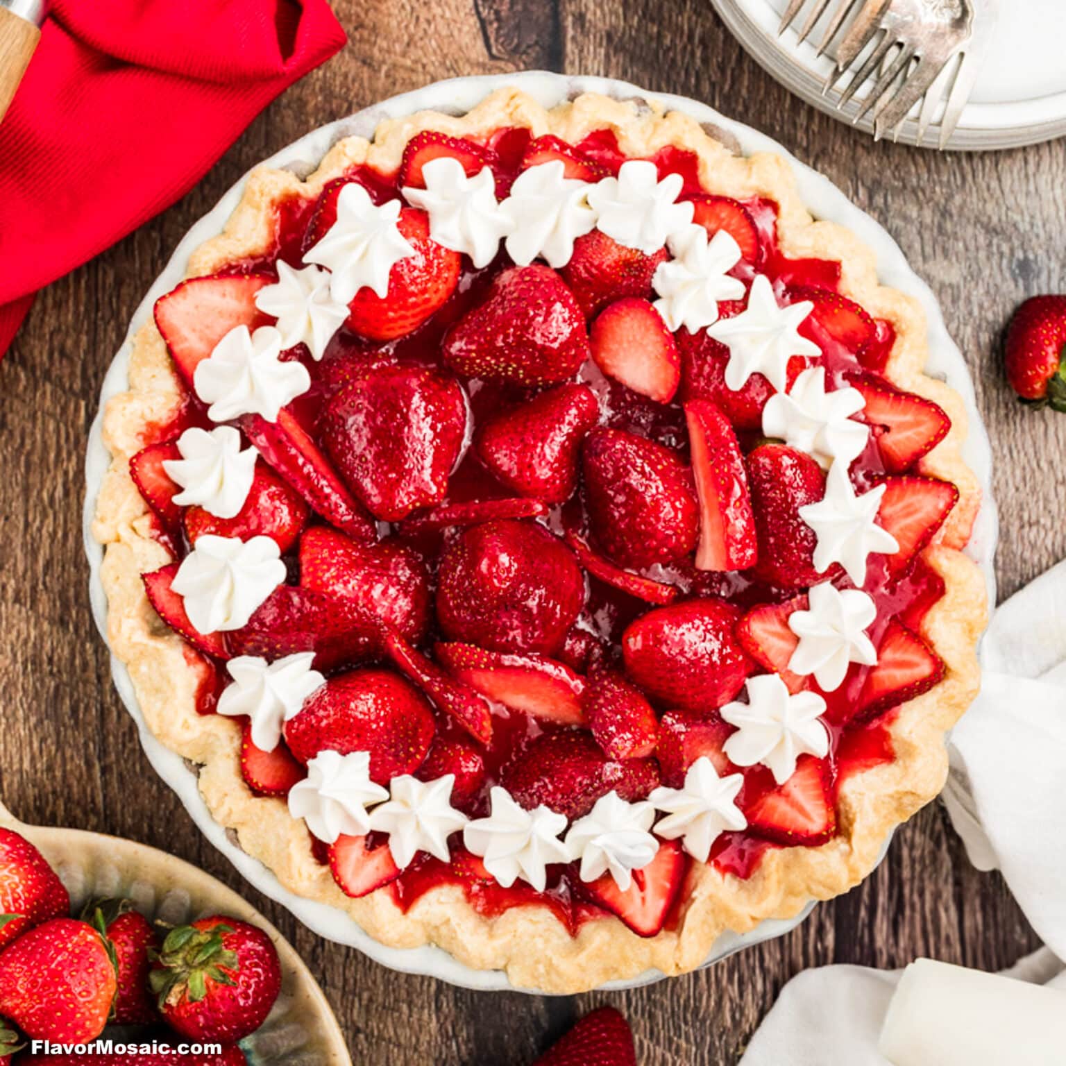 Shoney's Strawberry Pie (Copycat Recipe) - Flavor Mosaic