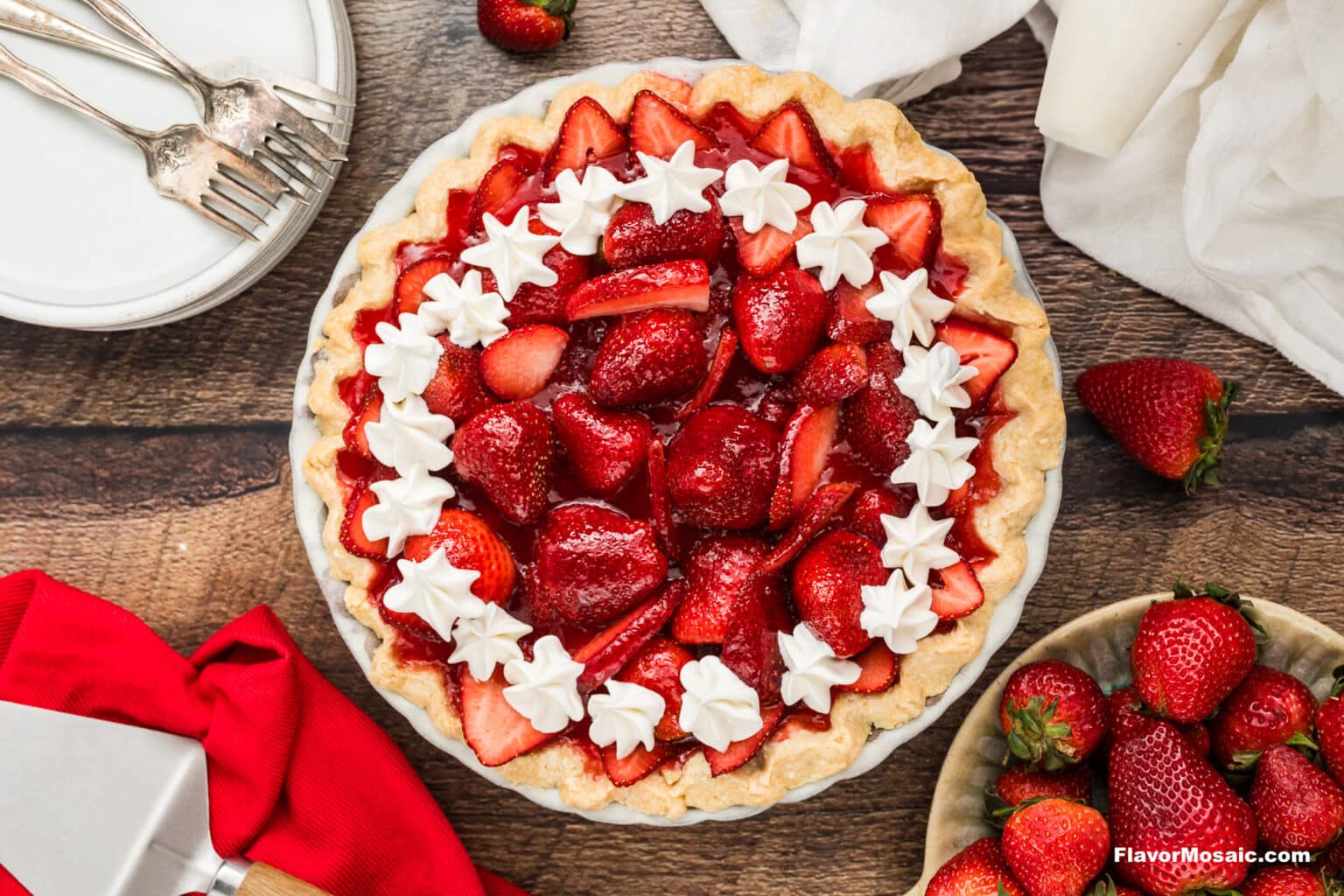 Shoney's Strawberry Pie (Copycat Recipe) - Flavor Mosaic