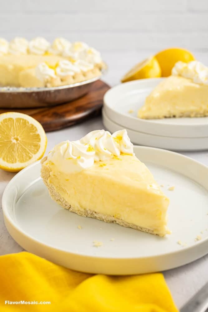 Sour Cream Lemon Pie Recipe - Flavor Mosaic