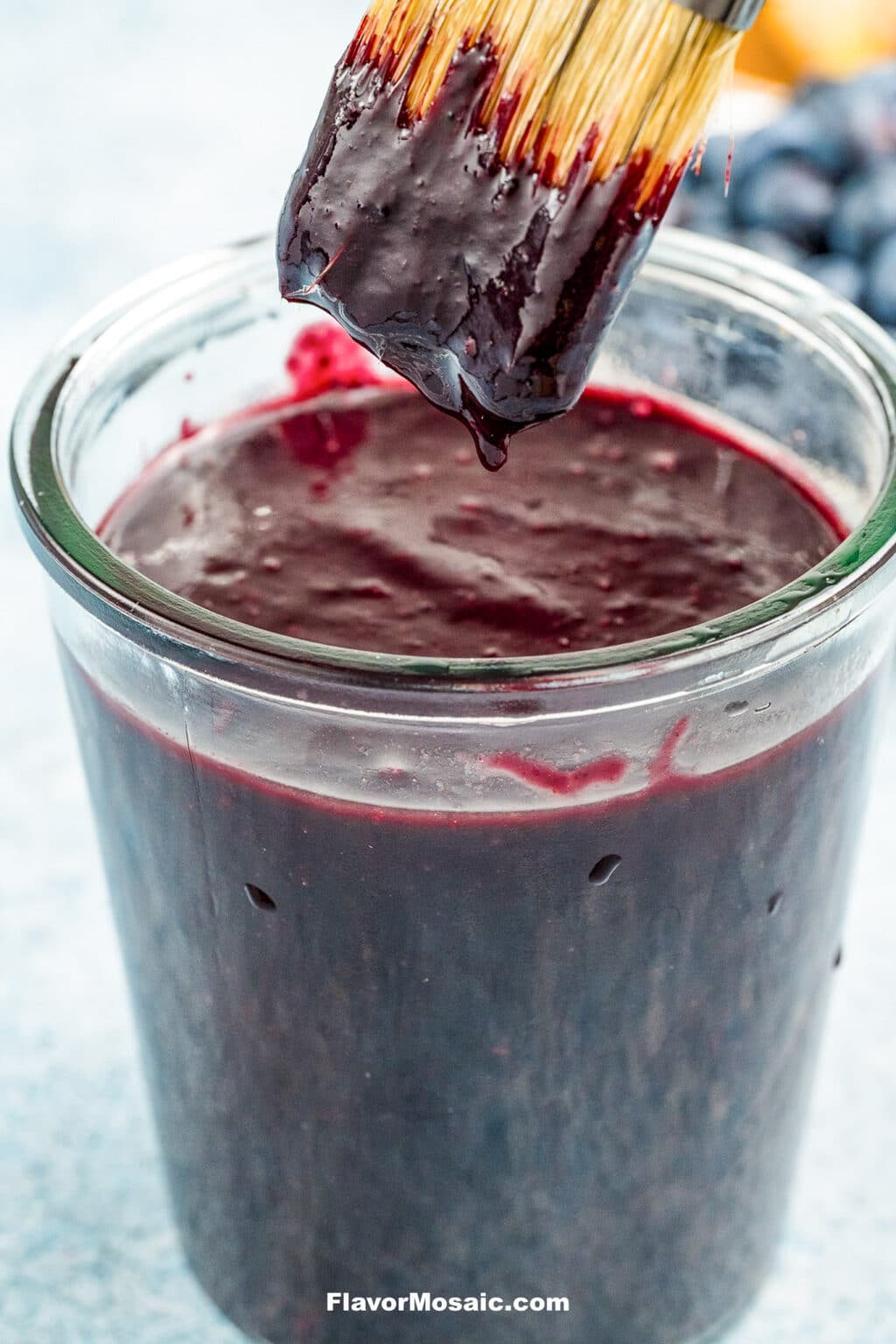 Blueberry BBQ Sauce (With Bourbon Option!) - Flavor Mosaic