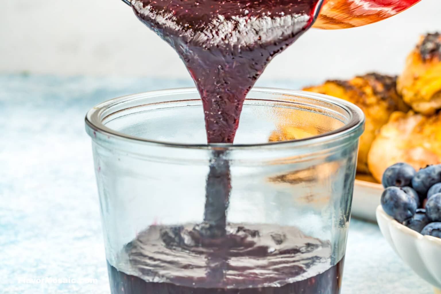 Blueberry BBQ Sauce (With Bourbon Option!) - Flavor Mosaic
