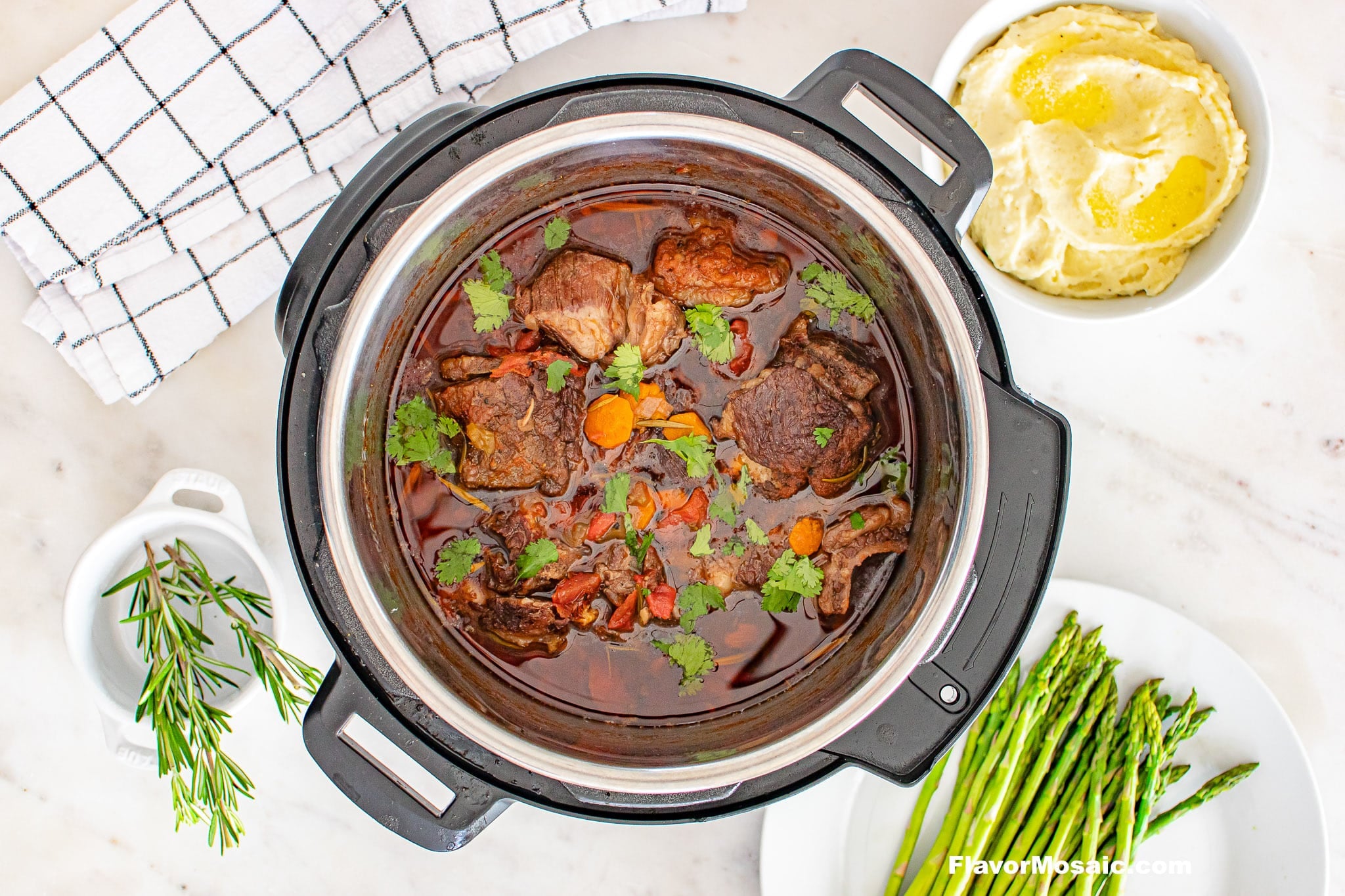 Instant Pot Braised Beef Short Ribs - Flavor Mosaic