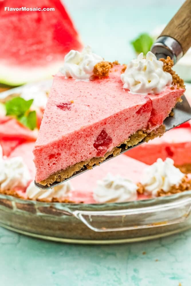 No-Bake Watermelon Pie: An Easy Summer Dessert - Flavor Mosaic