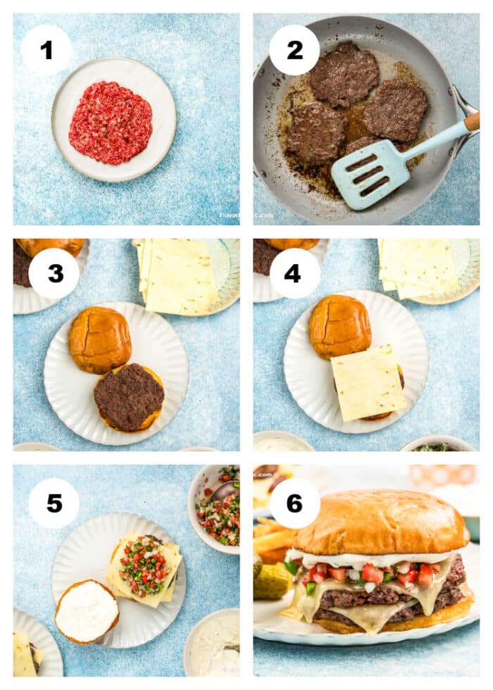 Copycat Whataburger Pico de Gallo Burger Recipe (Tex-Mex Double ...