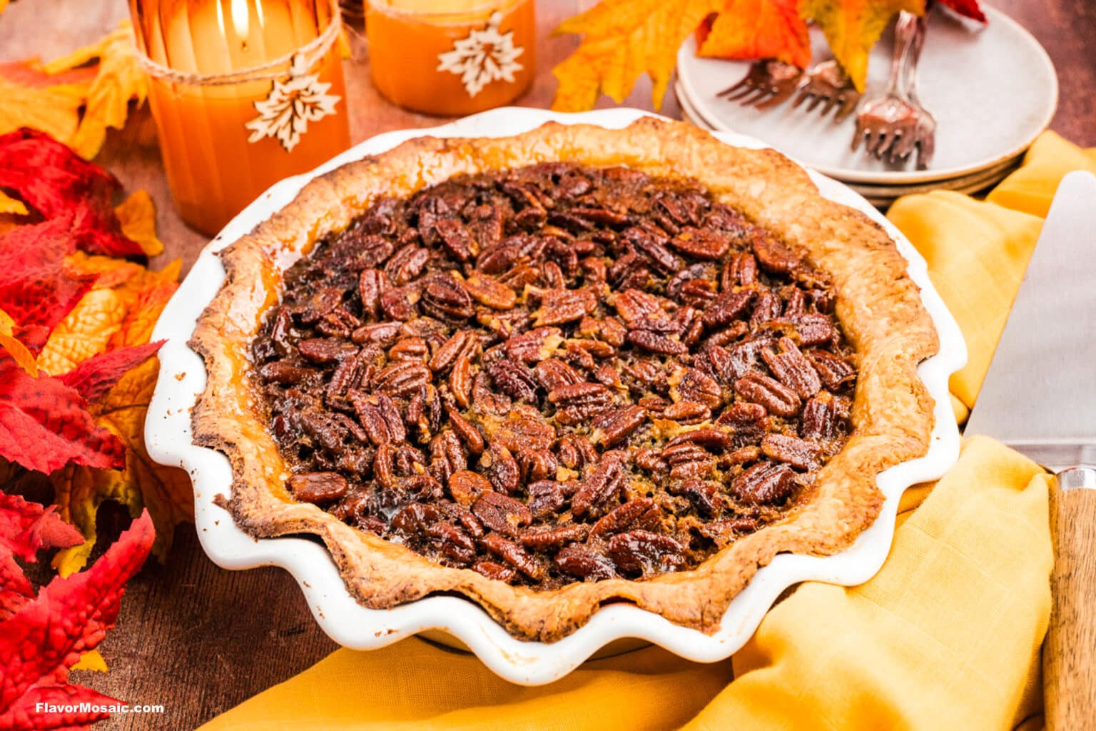Texas Pecan Pie - Flavor Mosaic