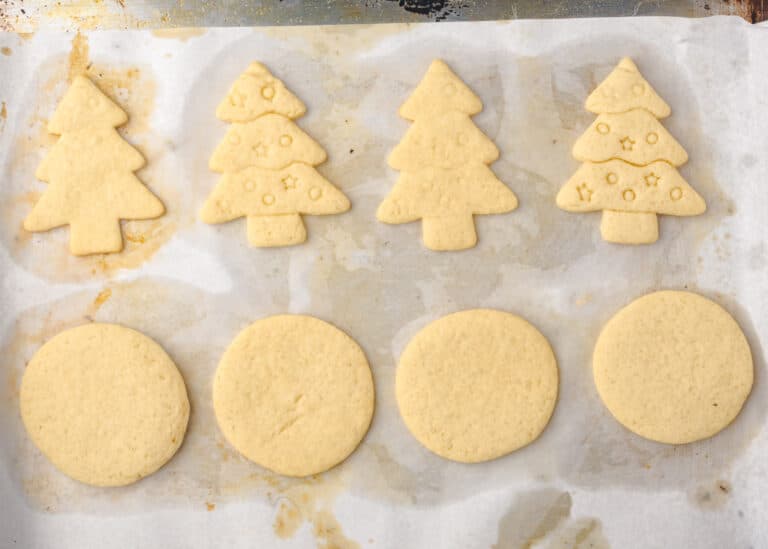 Christmas Tree Cookies (No-Spread Sugar Cookie Recipe) - Flavor Mosaic