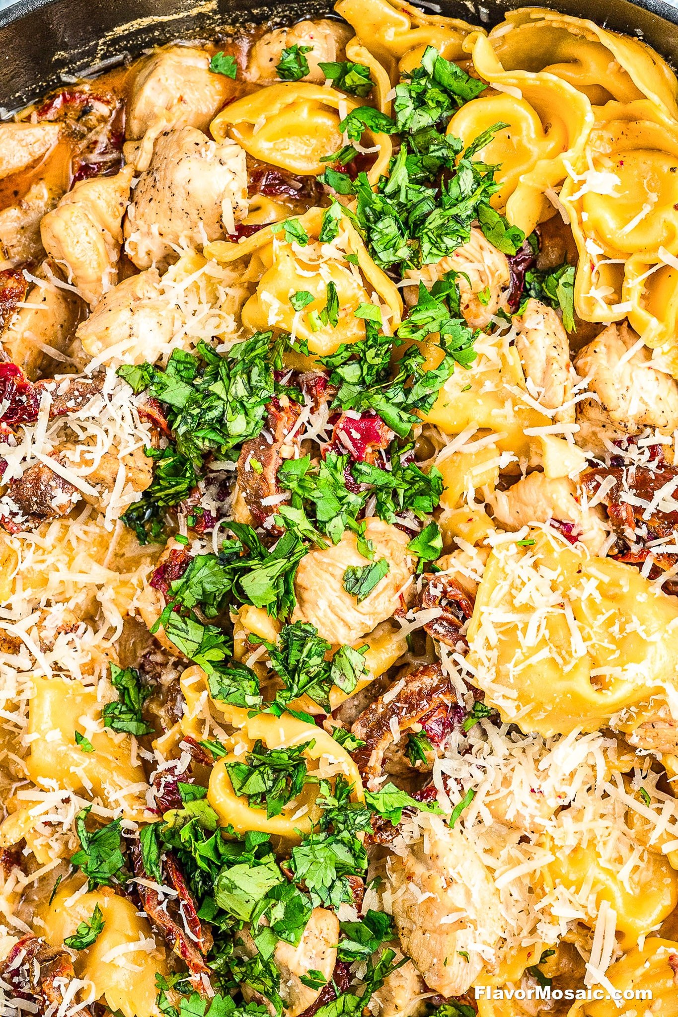 Marry Me Chicken Tortellini (Creamy Mexican Chipotle Sauce) - Flavor Mosaic